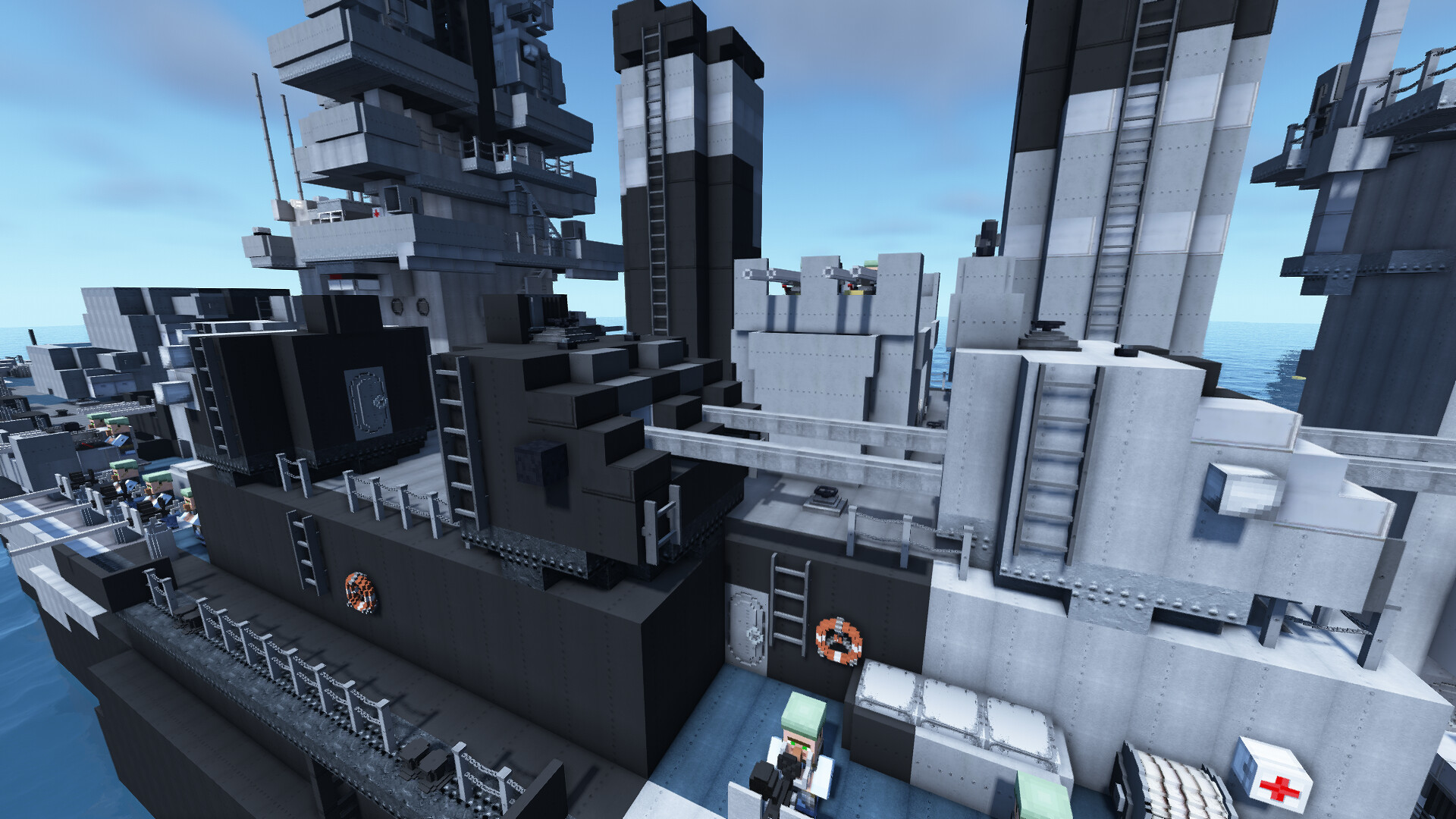 USS Maryland BB-46 Colorado-Class Battleship Minecraft Map