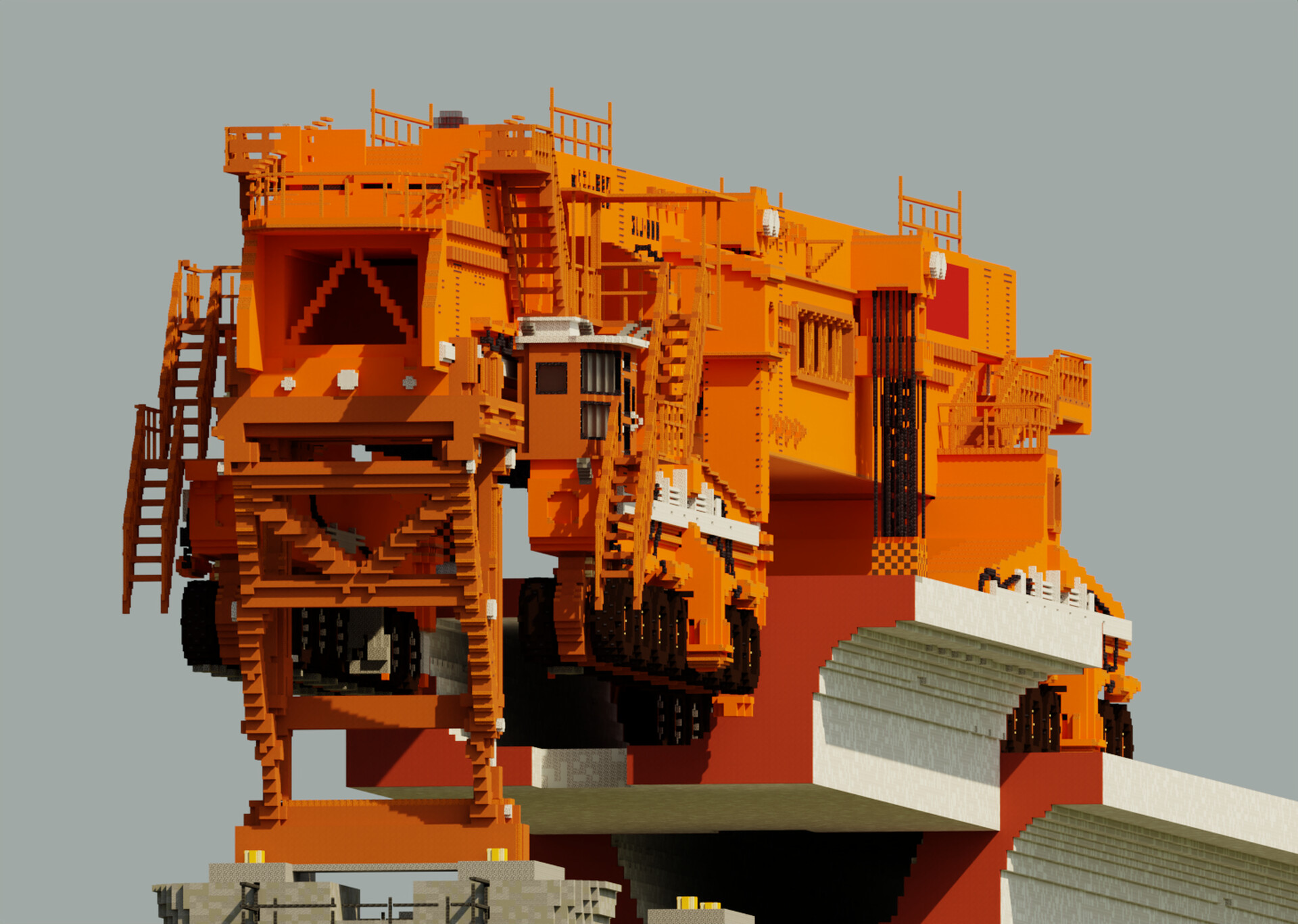 SLJ900/32 bridge laying machine + download Minecraft Map