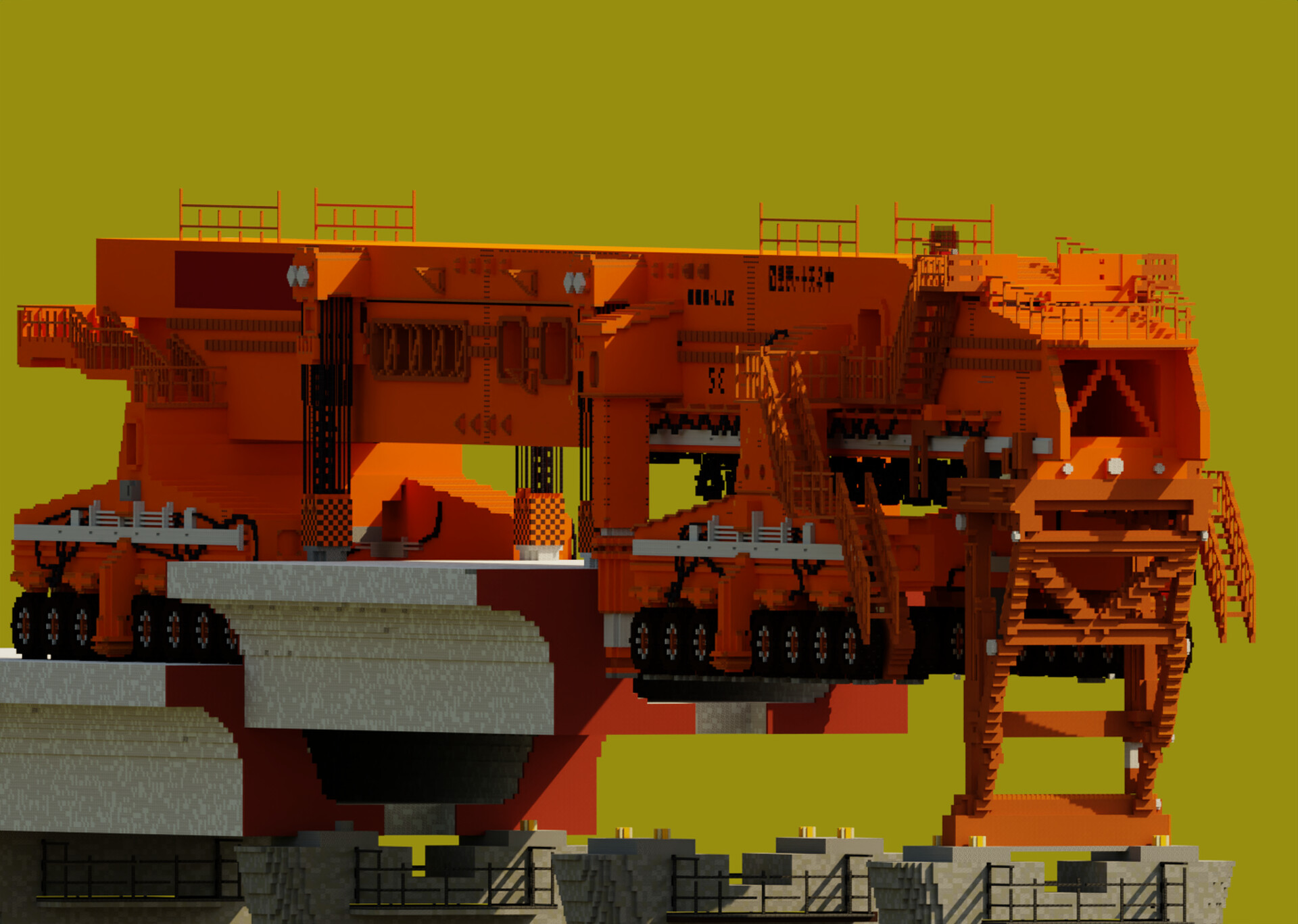 SLJ900/32 bridge laying machine + download Minecraft Map