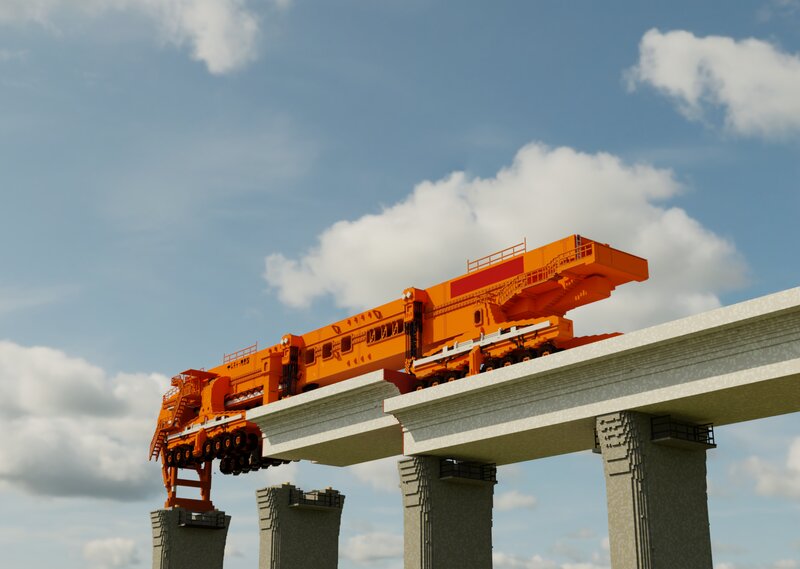 SLJ900/32 bridge laying machine + download Minecraft Map