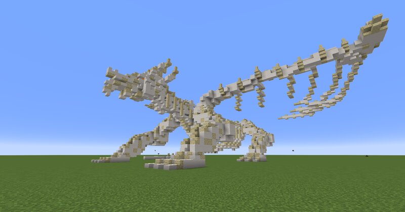 Desert Skeleton Dragon Minecraft Map