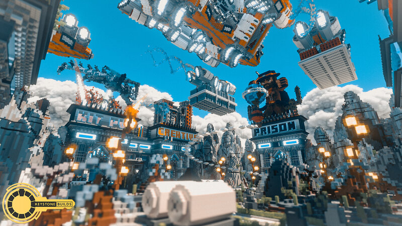 Sci-fi Spawn Minecraft Map