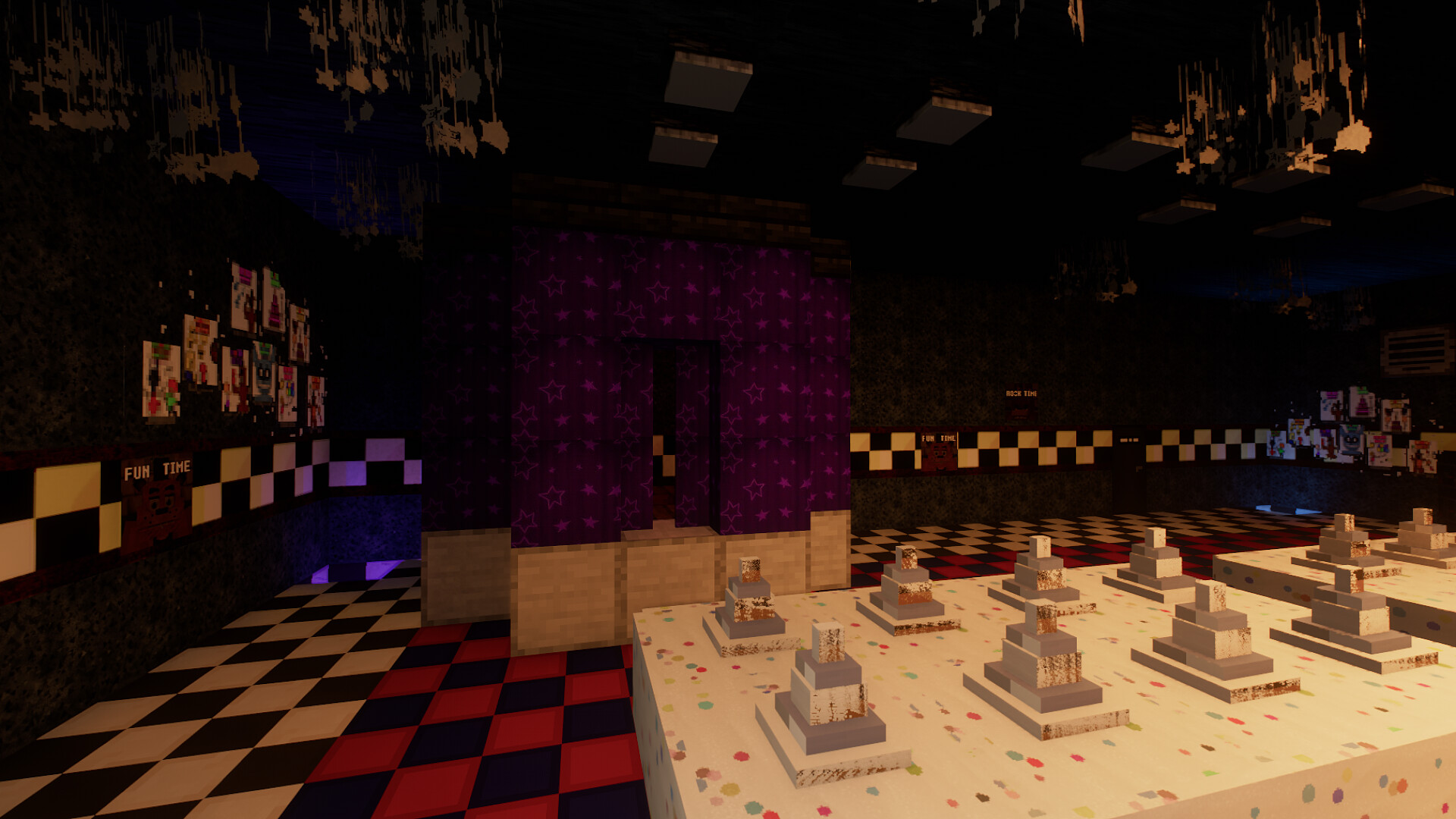 Fnaf Untangled - Ray Tracing Java Edition Minecraft Map