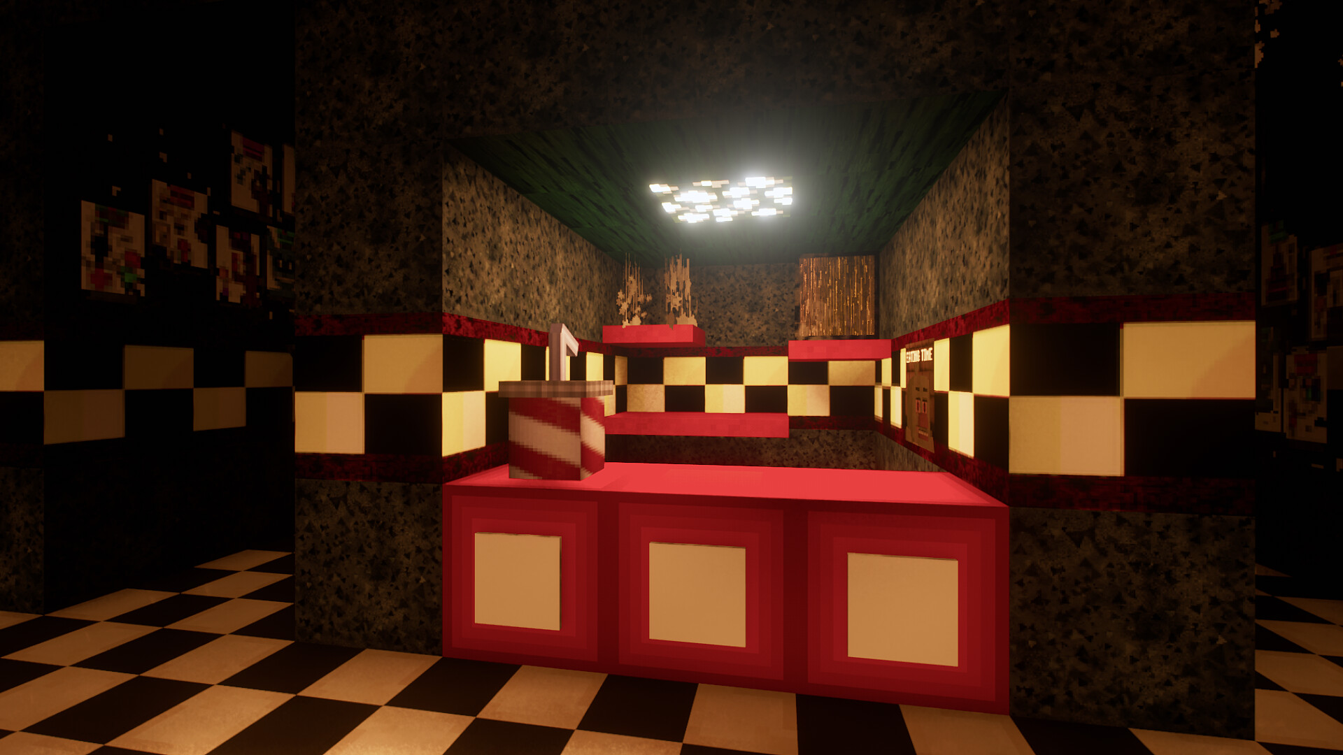 Fnaf Untangled - Ray Tracing Java Edition Minecraft Map