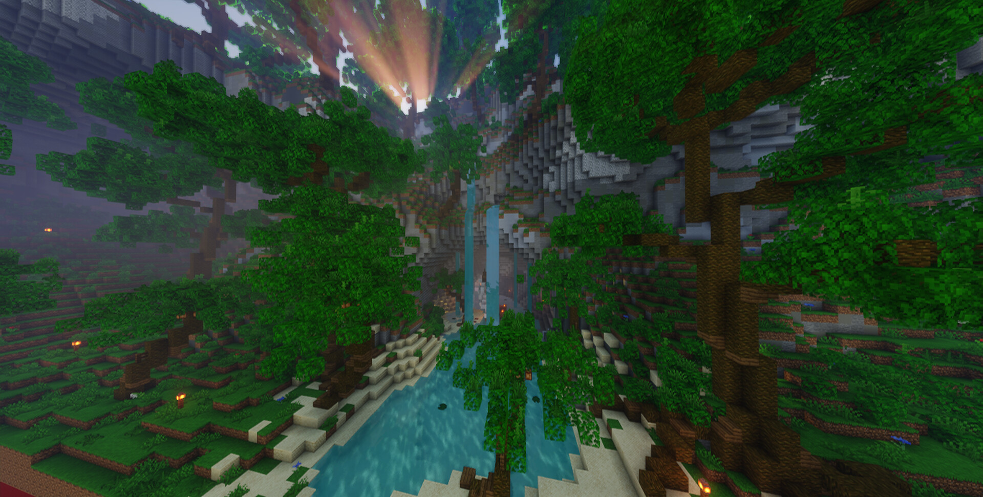 Rainforest/Jungle Custom Trees - Downloadable Schematic Minecraft Map