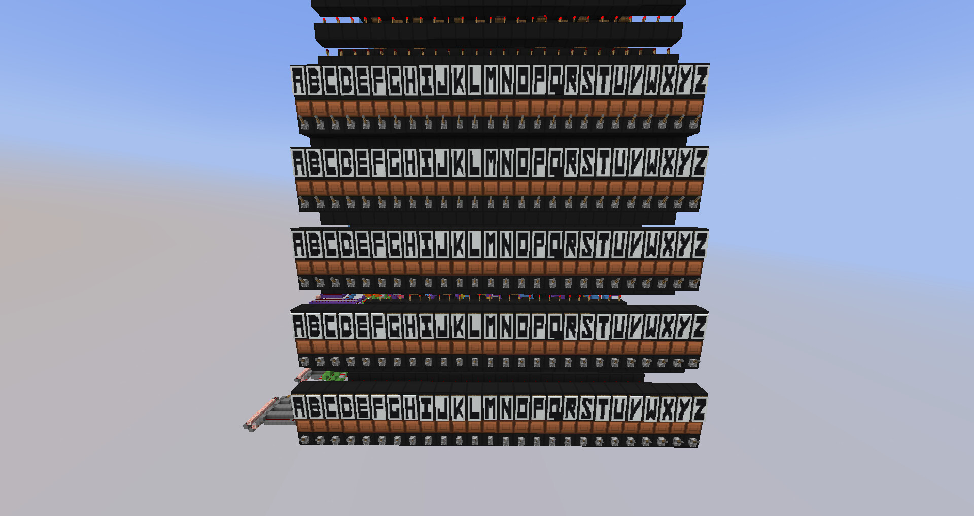 Redstone Wordle Minecraft Map