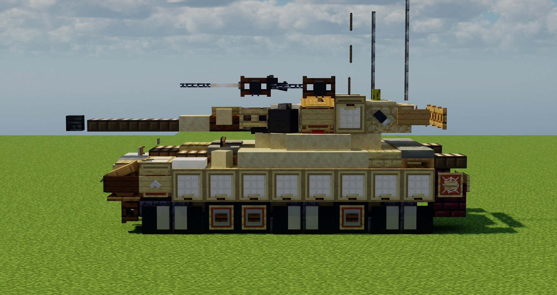 Merkava Mk. 1 (1.5:1 Scale) Minecraft Map