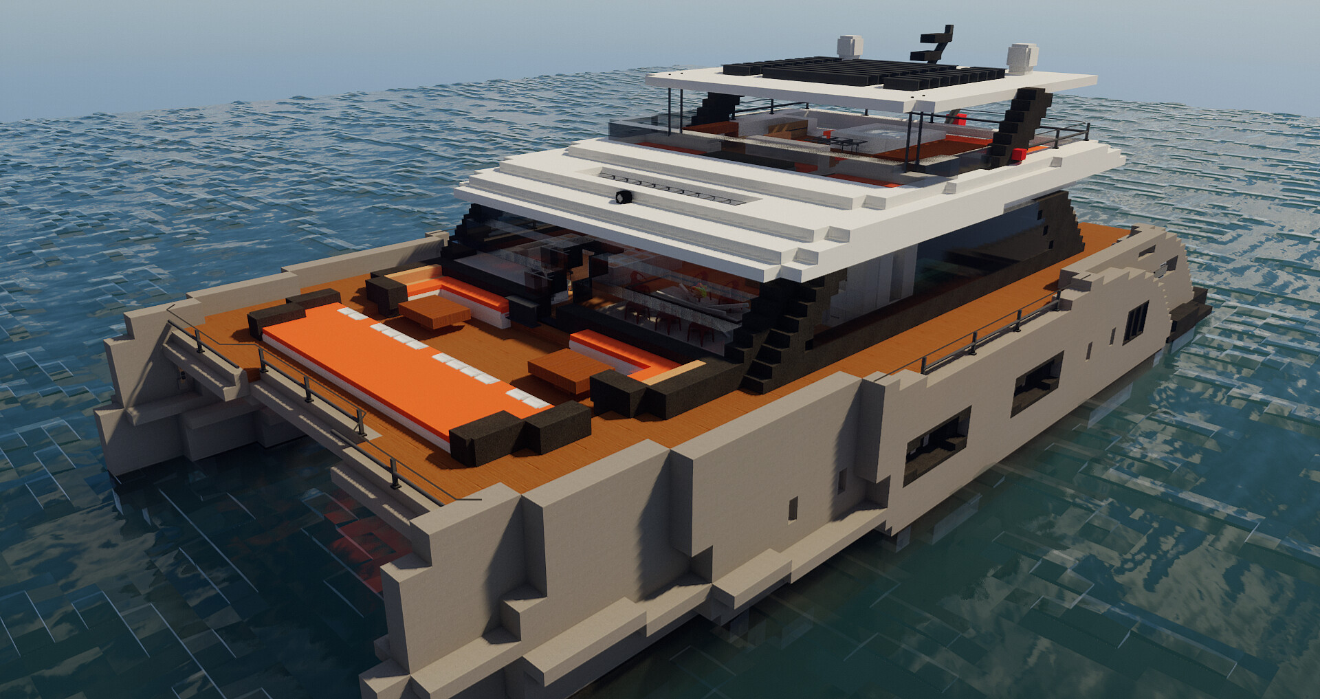 Yacht Catamaran Sunreef 100 Power — Minecraft Minecraft Map