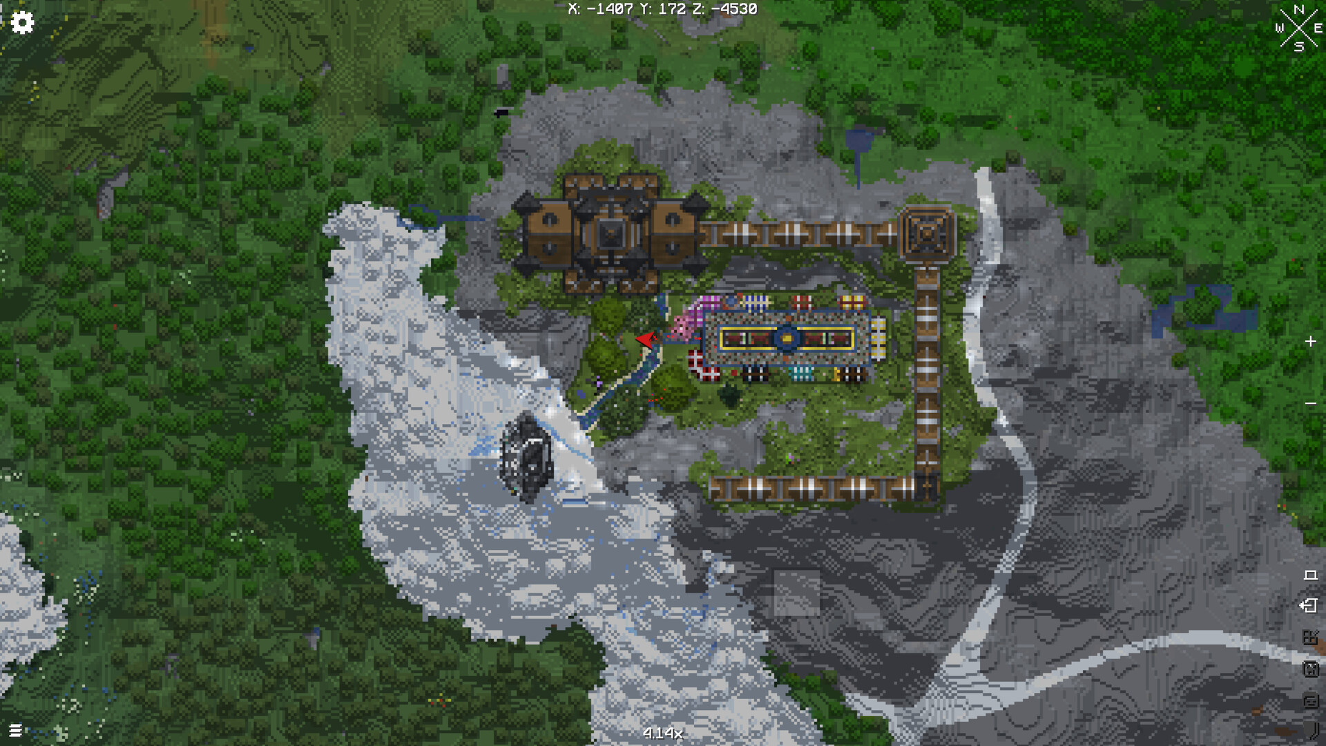 Mountain Base Minecraft Map