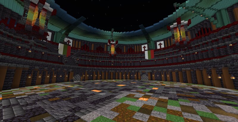 PvP Arena for those that loves to play pvp Minecraft Map