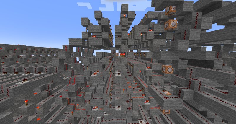 Computer Created of Redstone Minecraft Map