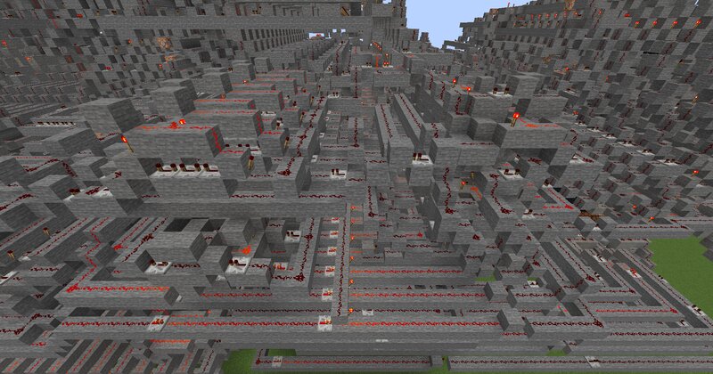 Computer Created of Redstone Minecraft Map