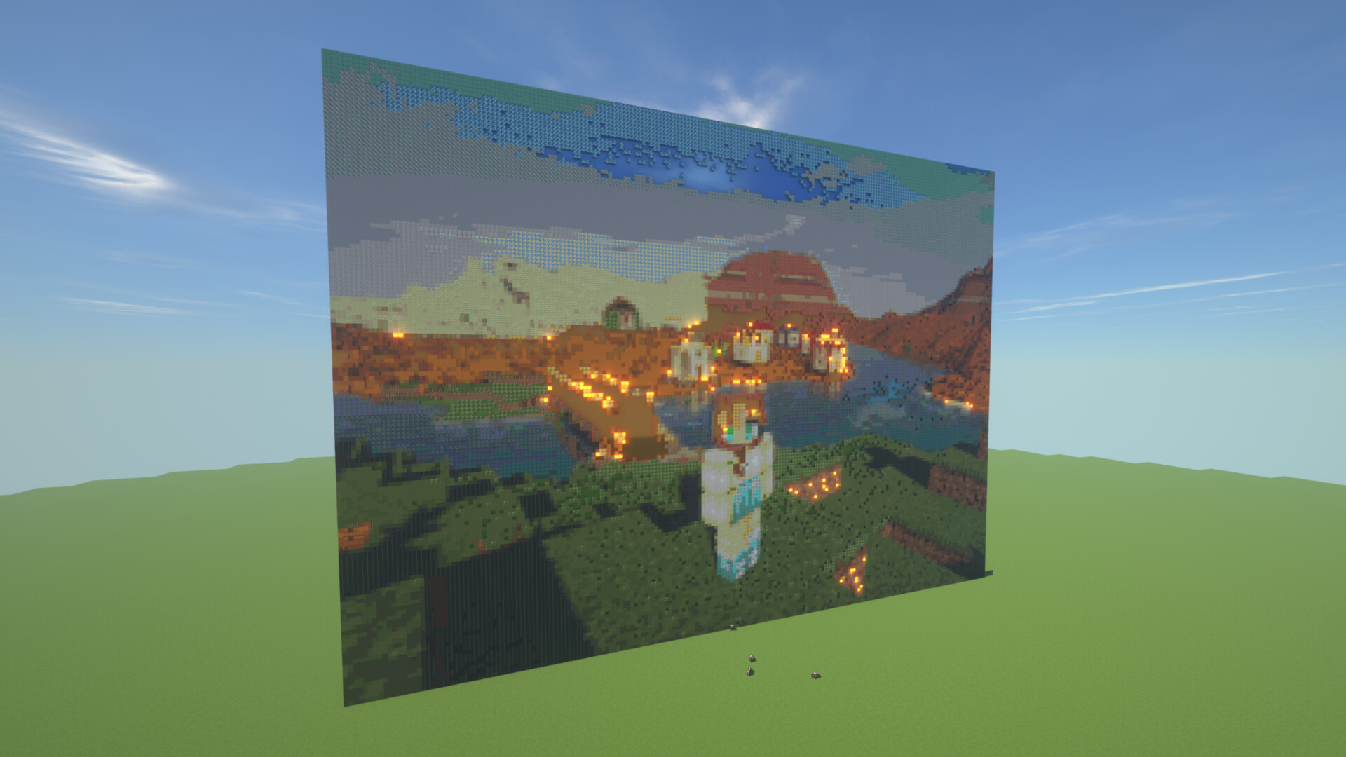 Stella in Mirelia portrait - Huge mural! - FREE DOWNLOAD! Minecraft Map