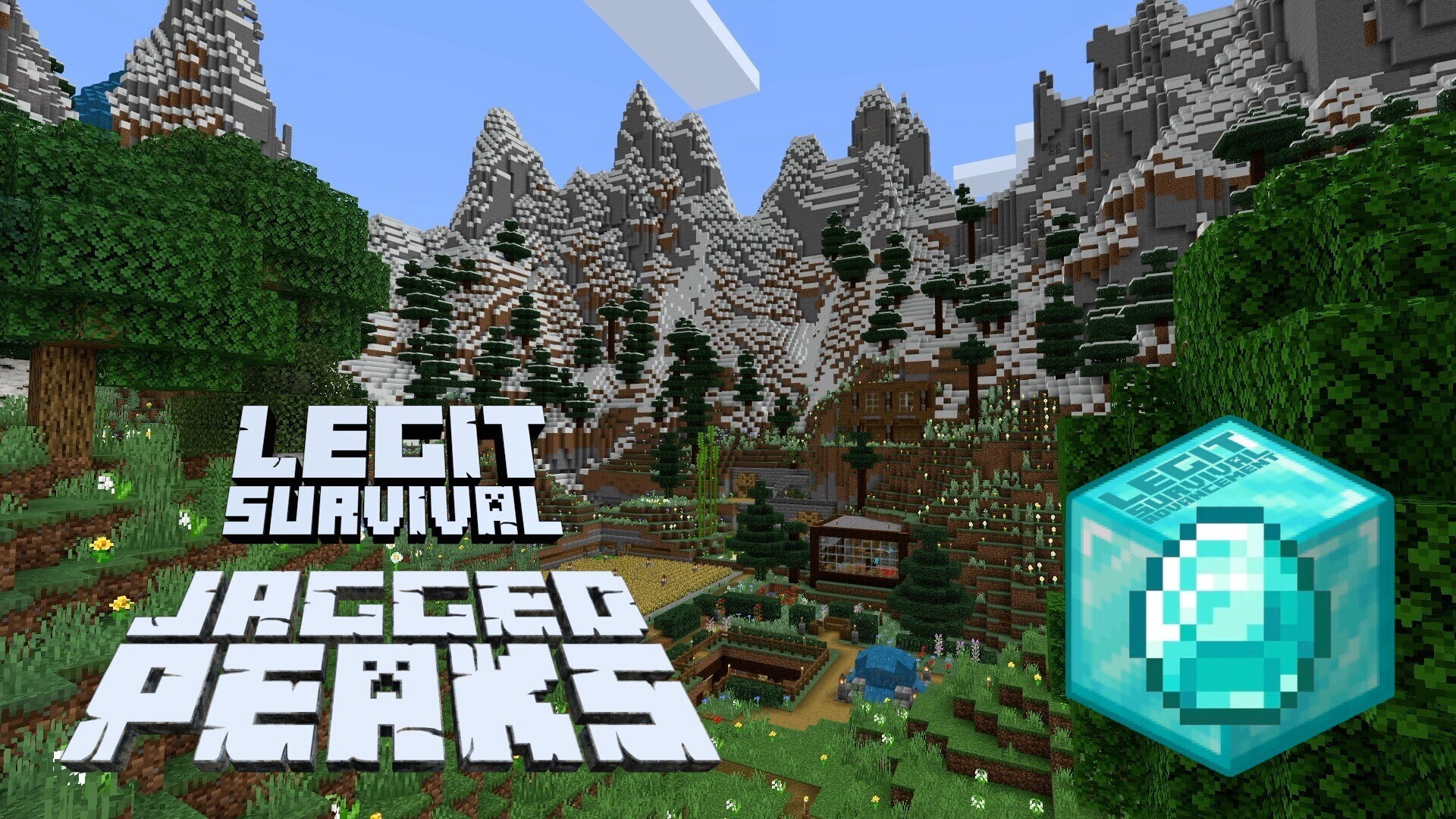 Legit Survival: Jagged Peaks Minecraft Map