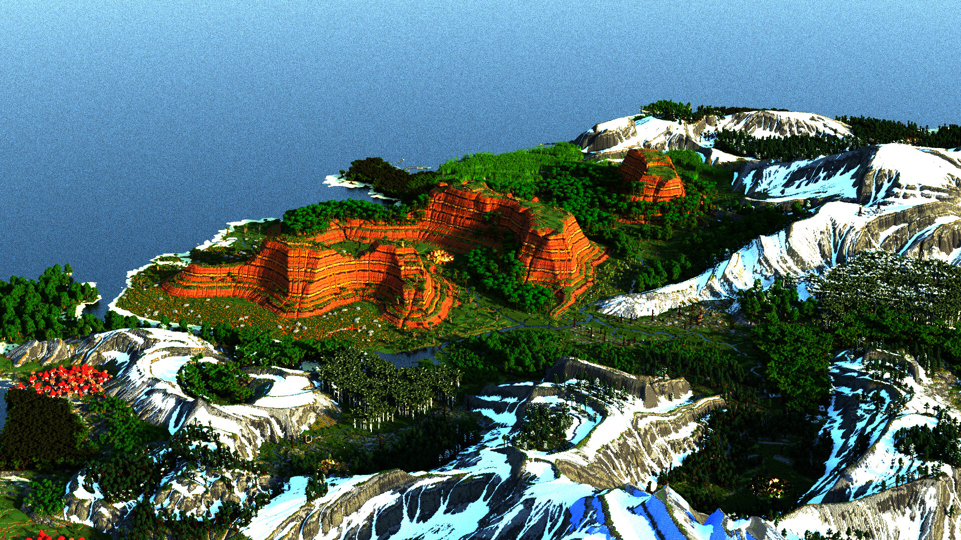 Braliuo - 1.19+ - 4k, Multibiome, Structures, Dungeon, Ancient City - Ore Patches On Cliffs ...