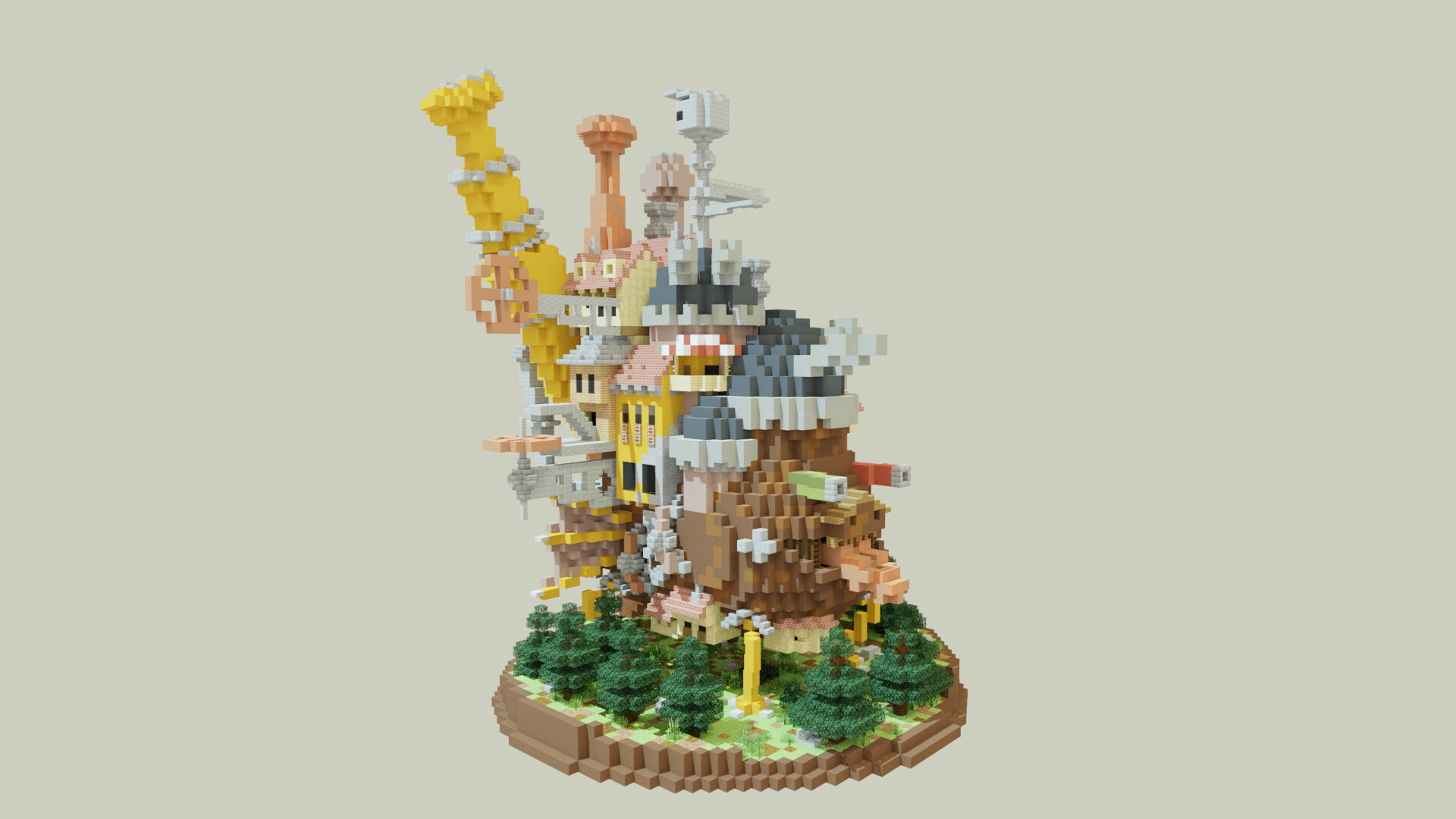 Howl's Moving Castle (1.15.2+) Minecraft Map