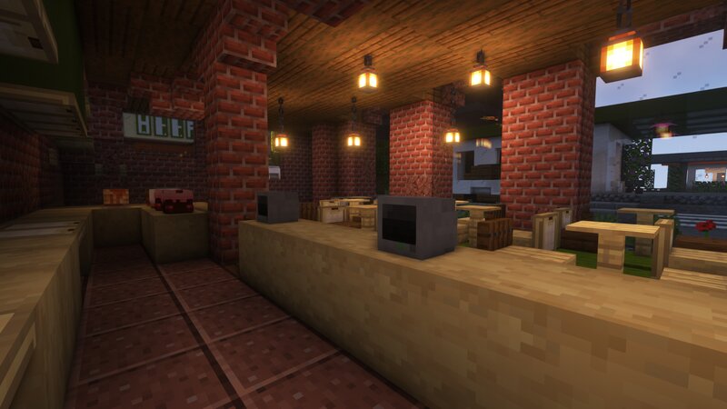 Cafe Minecraft Map