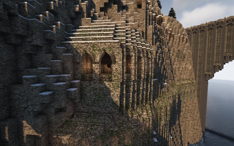 [FR][Créatif] Voici l'entrée de la caldéra de la citée naine Minecraft Map