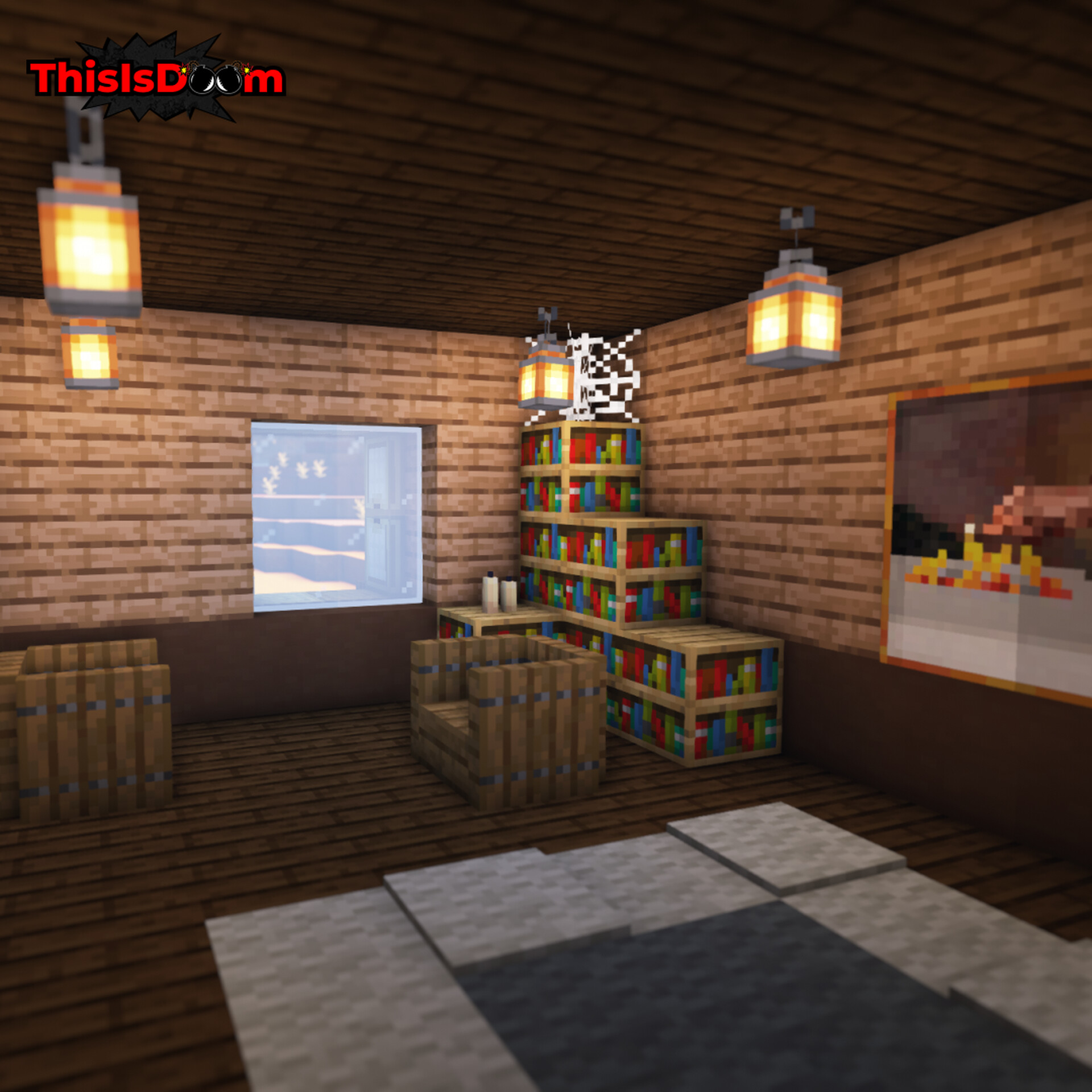 Wild West House and Interior (Build and Litematic) Minecraft Map