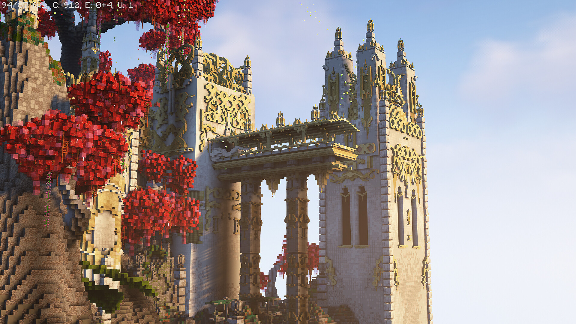 Elven Castle, Two worlds within one Minecraft Map