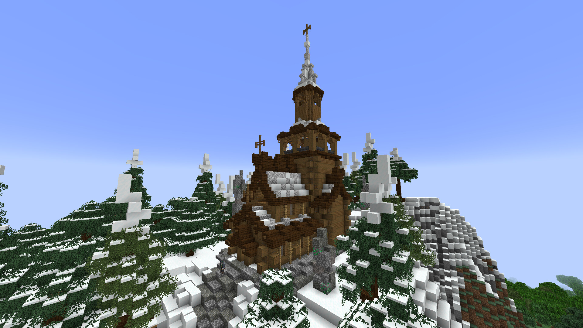 Medieval Snowy Church! Minecraft Map