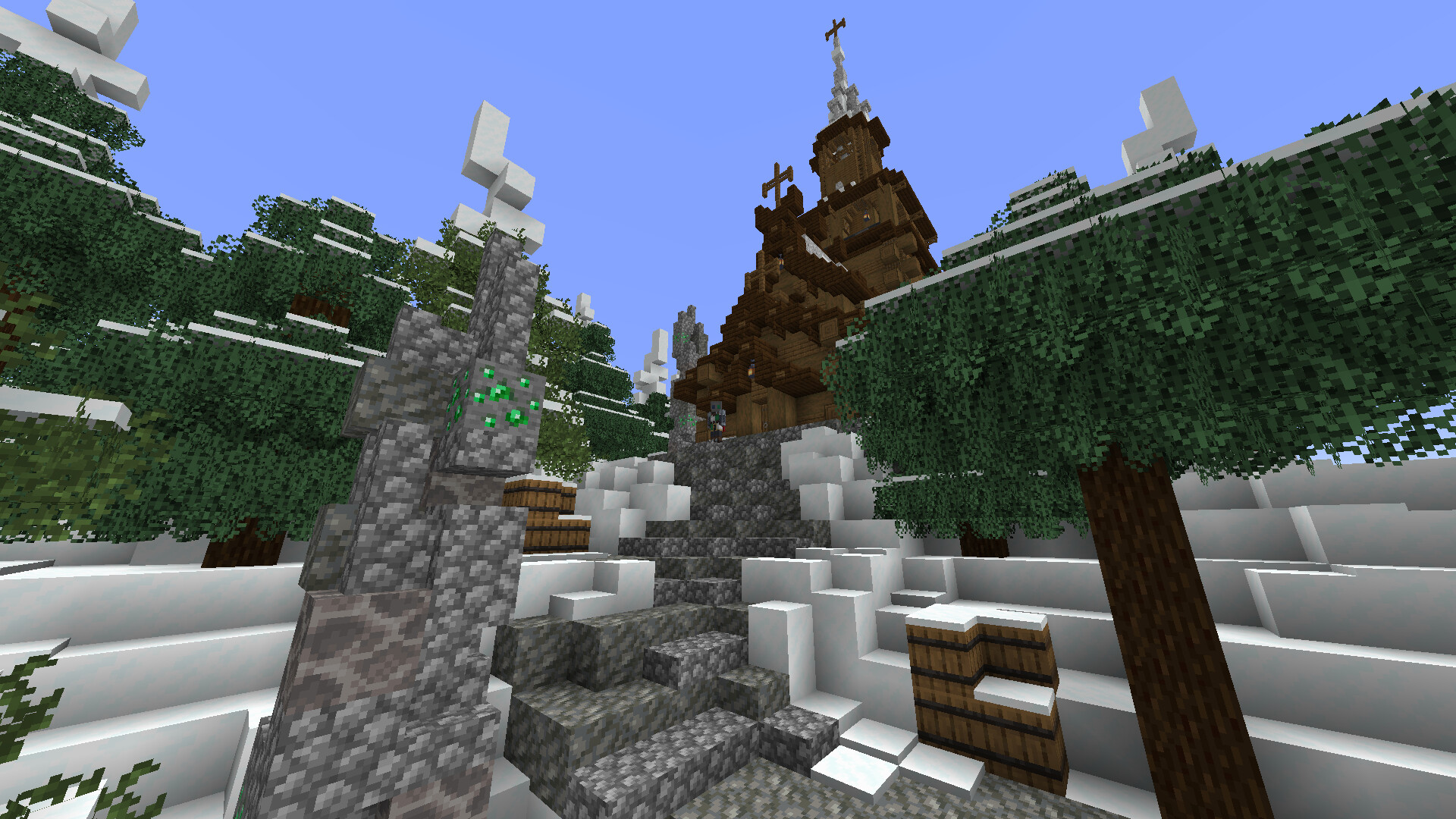 Medieval Snowy Church! Minecraft Map