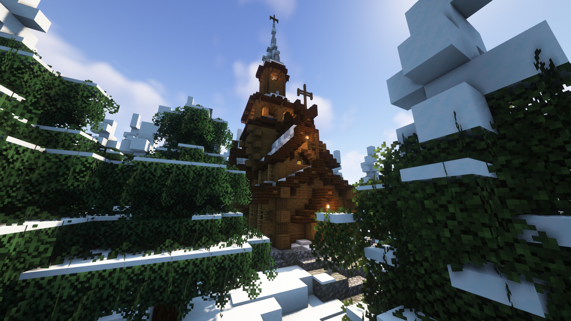 Medieval Snowy Church! Minecraft Map