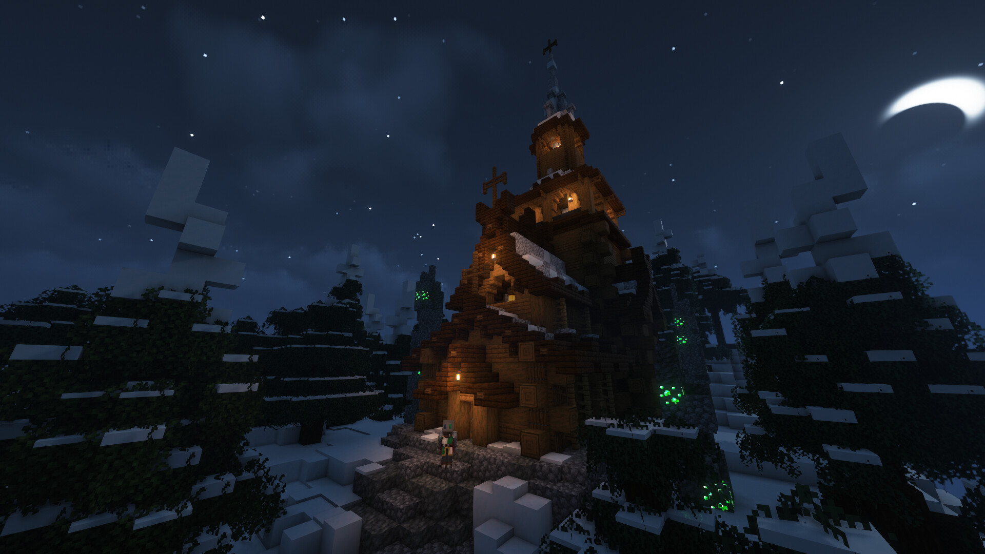 Medieval Snowy Church! Minecraft Map