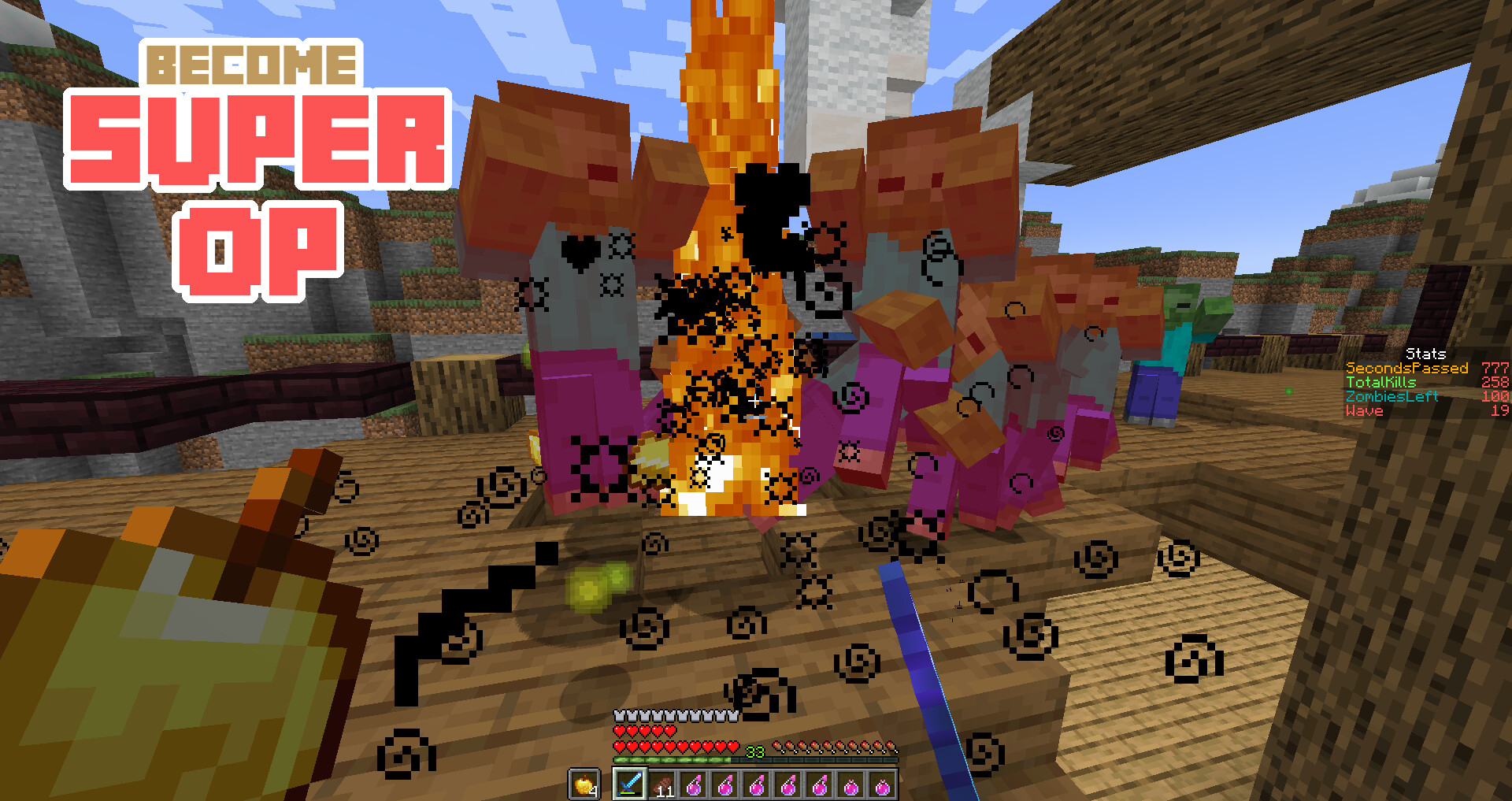 🧟‍♂️ Zombie Swarm 🧟‍♀️ - BECOME OP - 1.19+ Minecraft Map