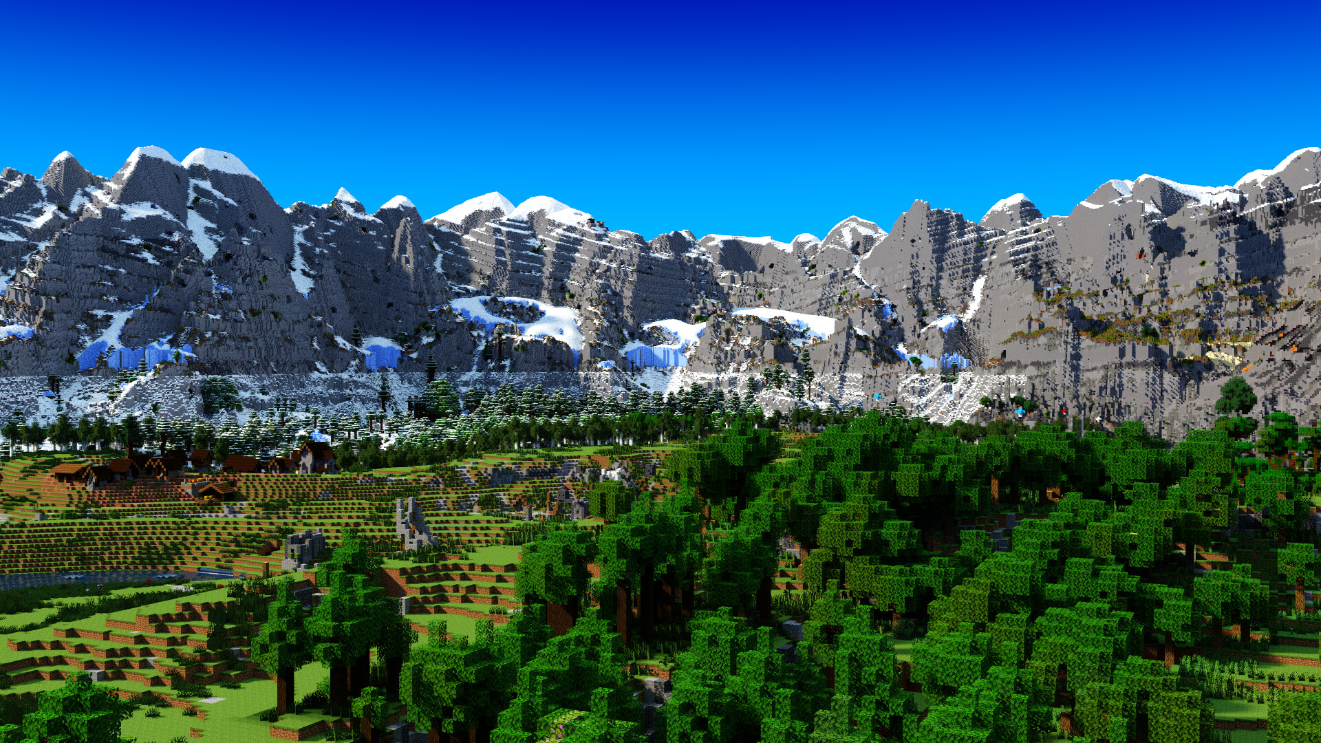 ⛰ Nekanlex - 4k, Mountain surrounded Island [1.19+ Download, Java Map ...