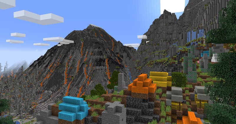 ⛰ Nekanlex - 4k, Mountain surrounded Island [1.19+ Download, Java Map, Minecraft Survival World ...