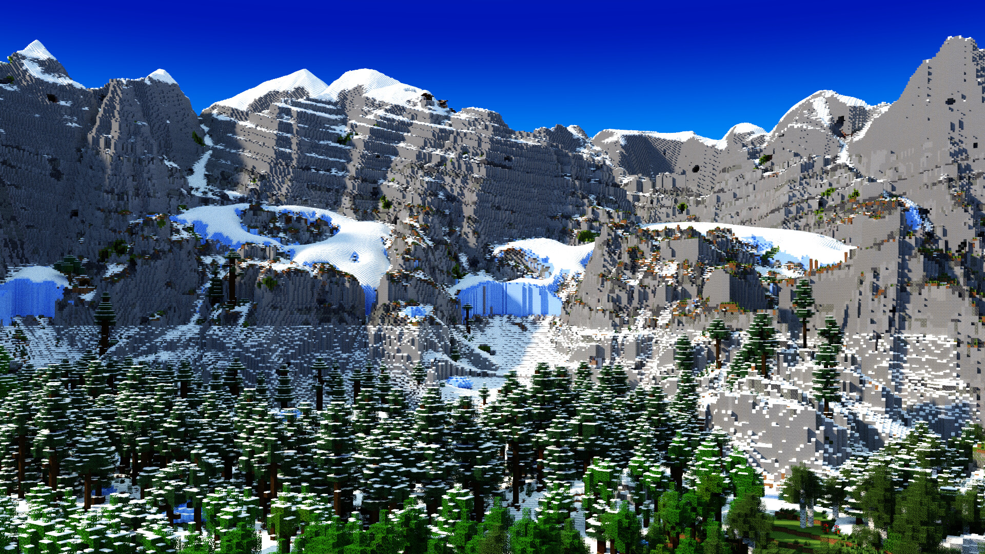 ⛰ Nekanlex - 4k, Mountain surrounded Island [1.19+ Download, Java Map ...