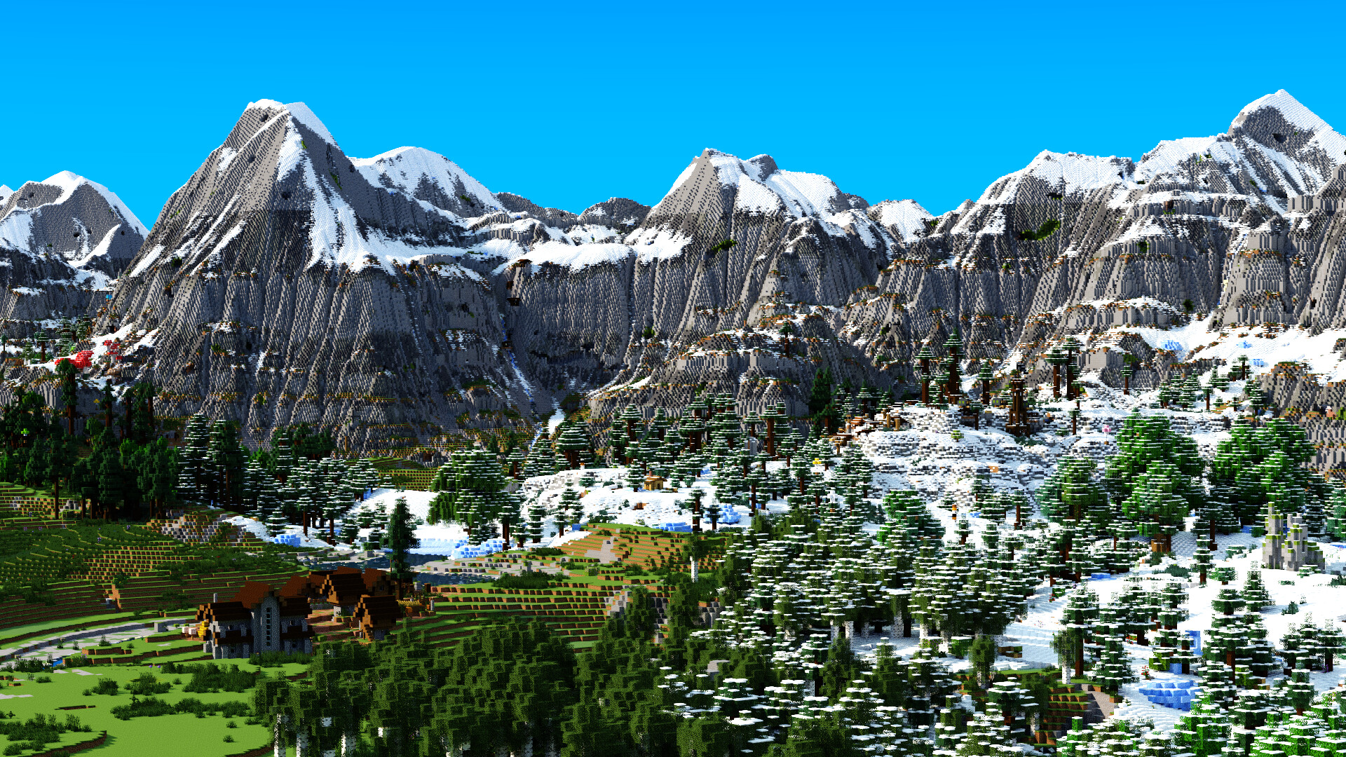 ⛰ Nekanlex - 4k, Mountain surrounded Island [1.19+ Download, Java Map, Minecraft Survival World ...