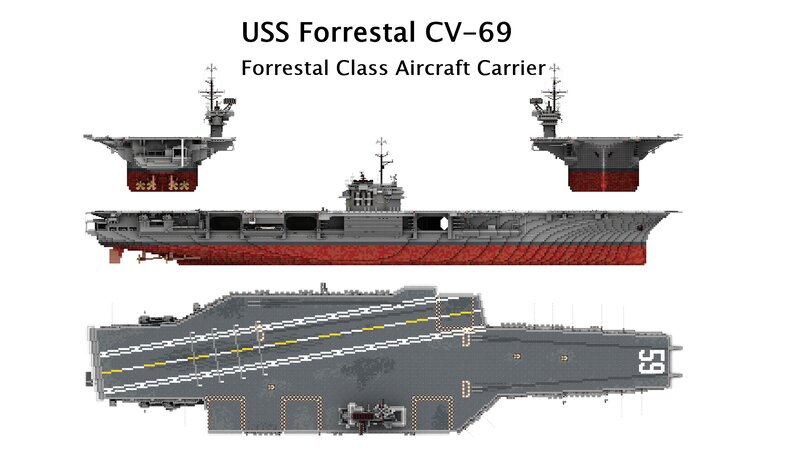 USS Forrestal CV-59 ft. TheOfficialNano Minecraft Map