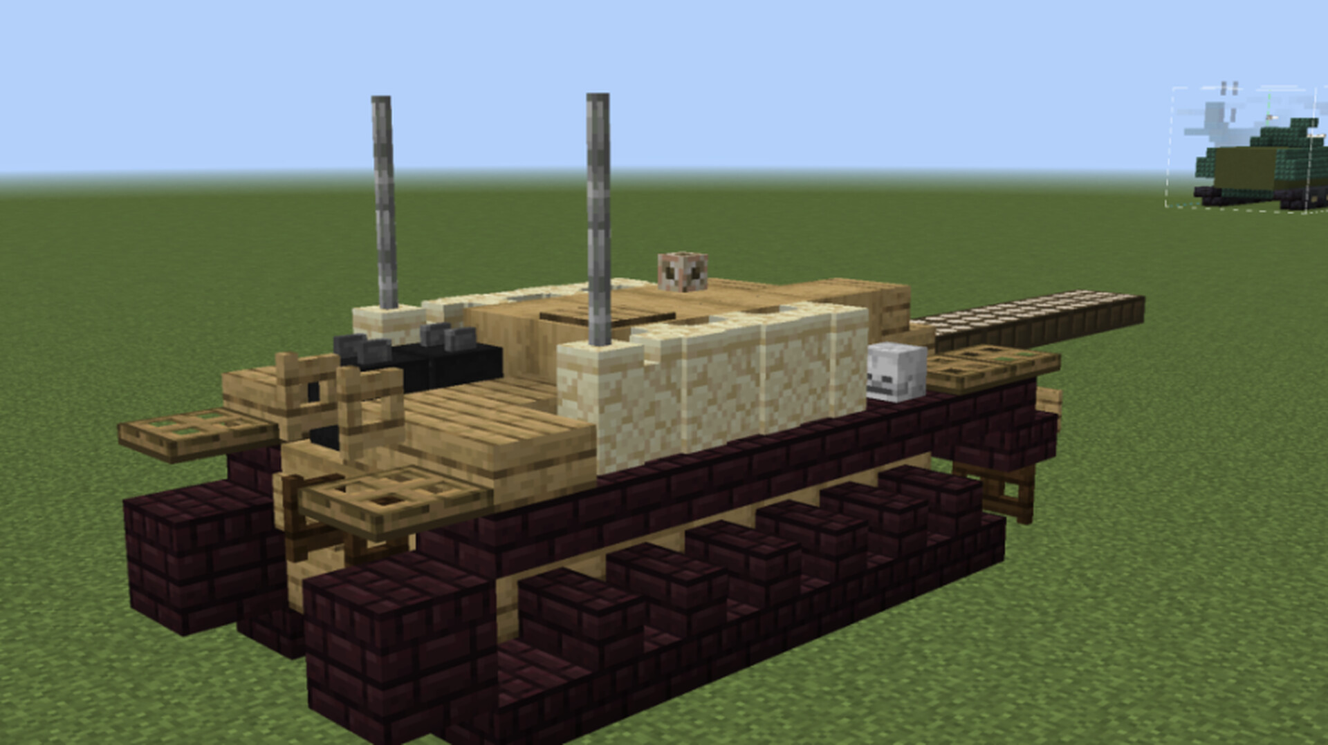 1.5:1 scale Panzer IV/70(V) Minecraft Map