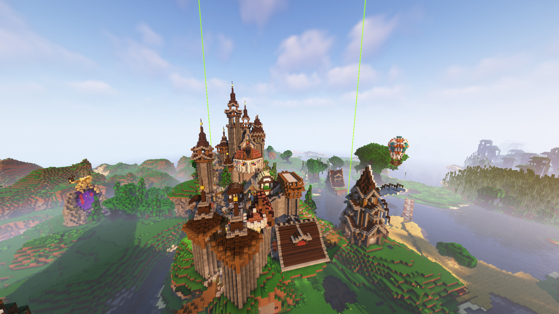 Terraformed mountain & Castle (Ostercrack season 1 base) Minecraft Map