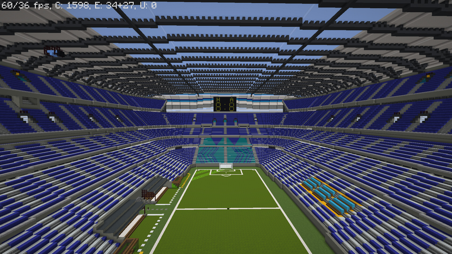 Football/Soccer stadium, in progress Minecraft Map