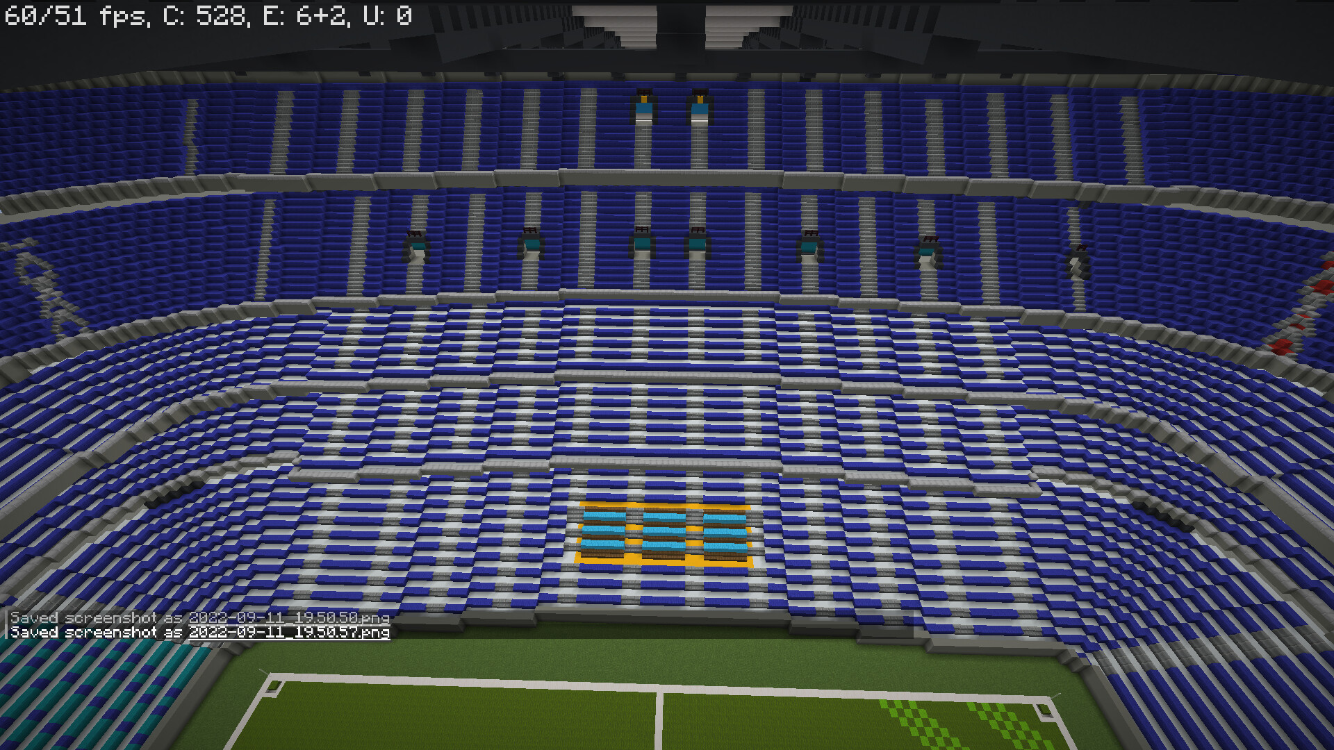 Football/Soccer stadium, in progress Minecraft Map