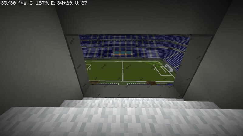 Football/Soccer stadium, in progress Minecraft Map