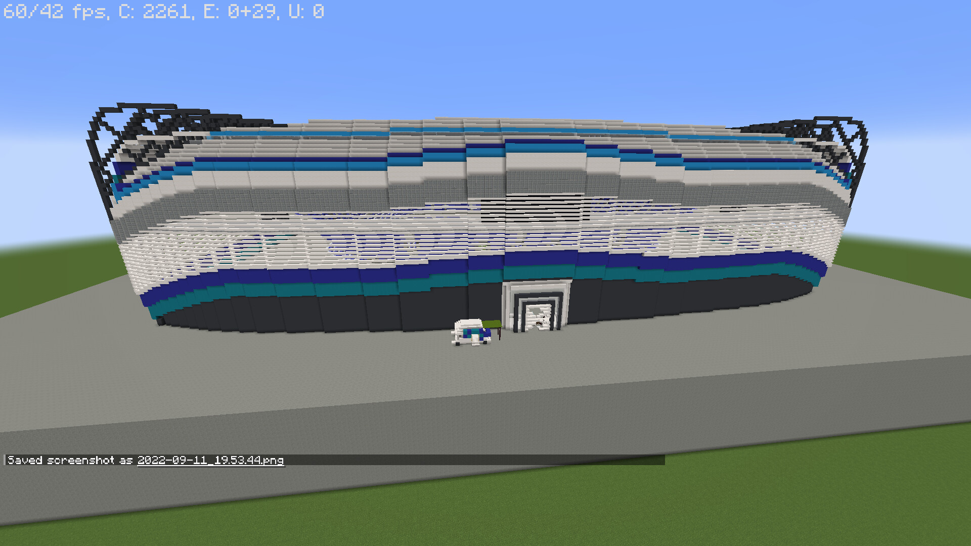 Football/Soccer stadium, in progress Minecraft Map