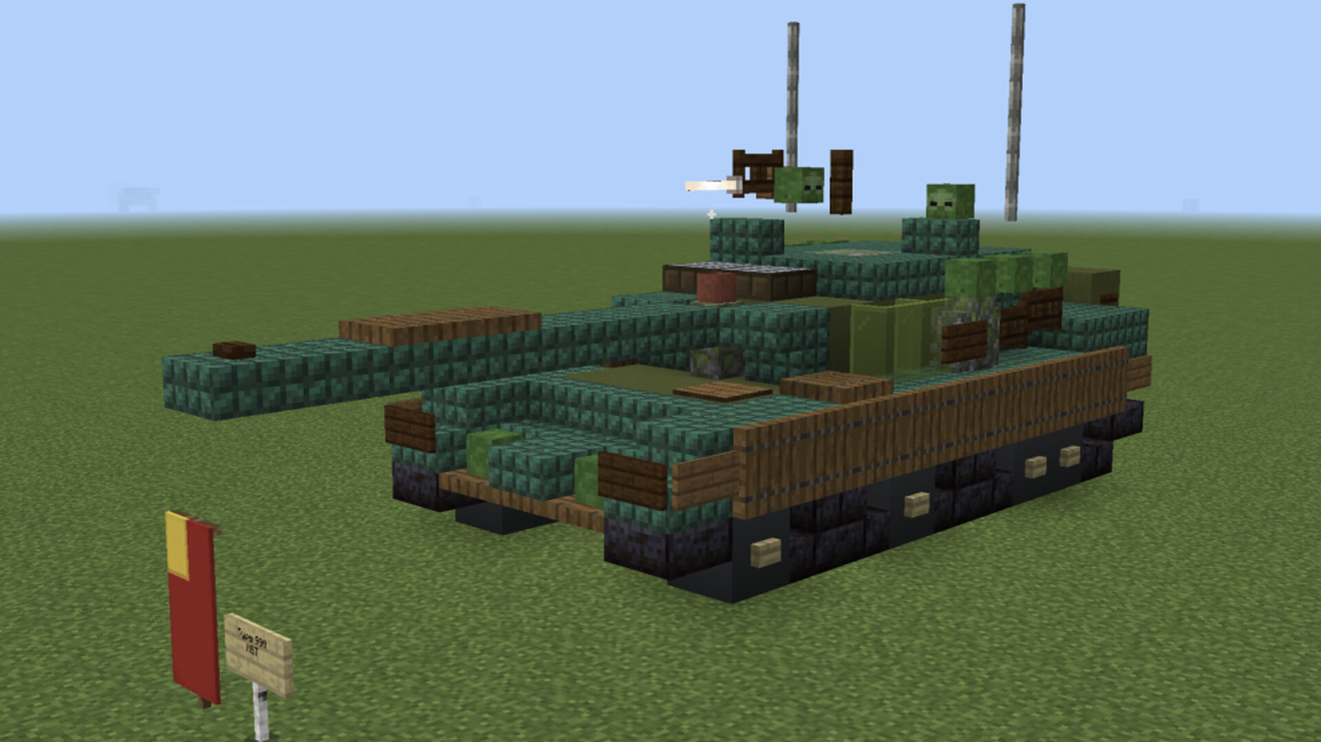 1.5:1 scale ZTZ/Type-99A MBT Minecraft Map