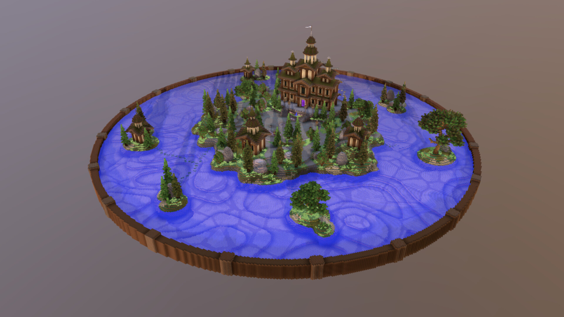 [Spawn/Hub] ~ Green Palace | 200x200 Minecraft Map