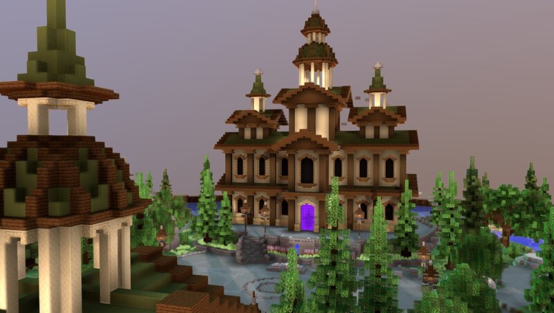 [Spawn/Hub] ~ Green Palace | 200x200 Minecraft Map