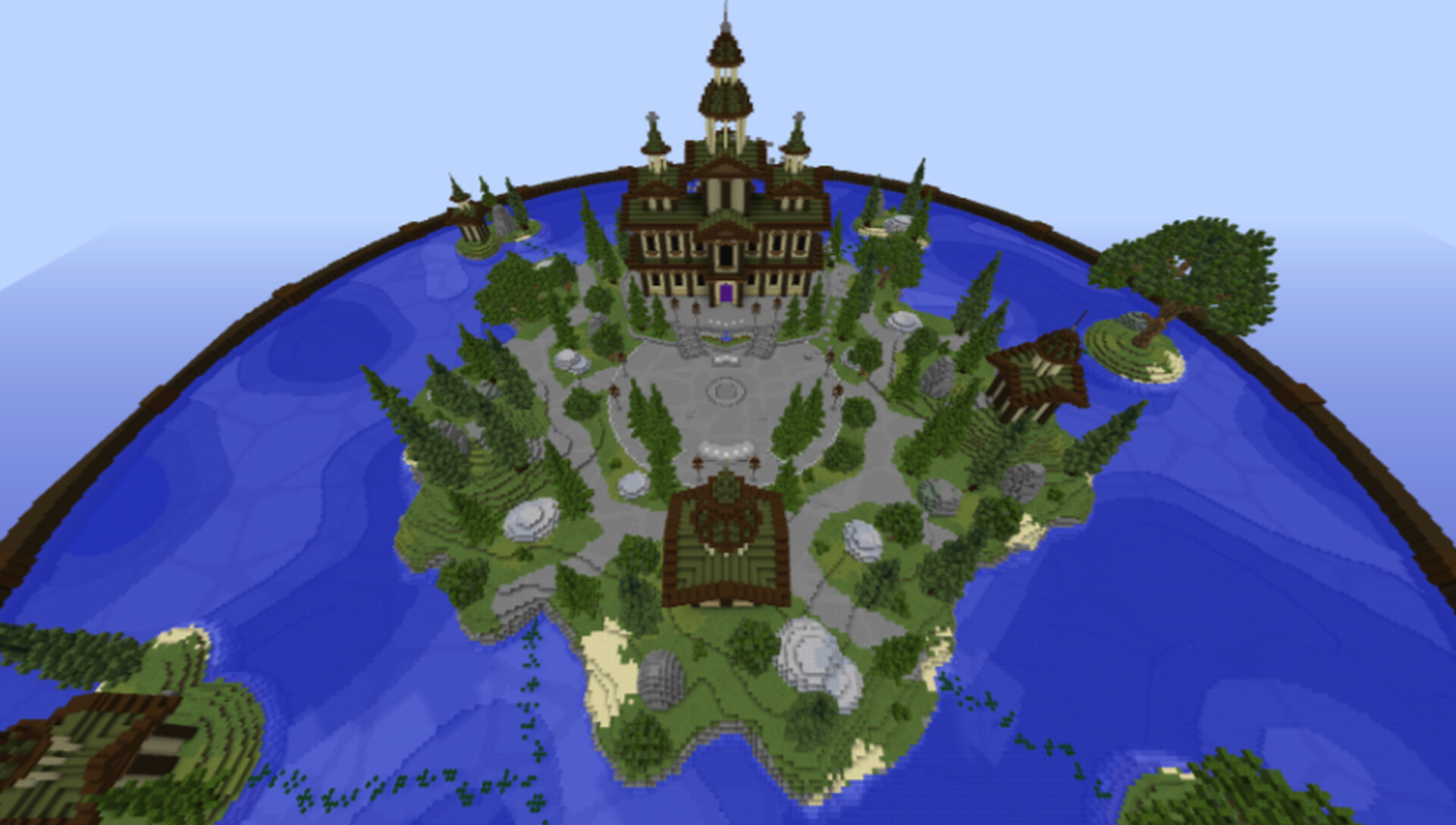 [Spawn/Hub] ~ Green Palace | 200x200 Minecraft Map