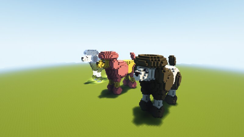 Dogs statue 🐩 Minecraft Map