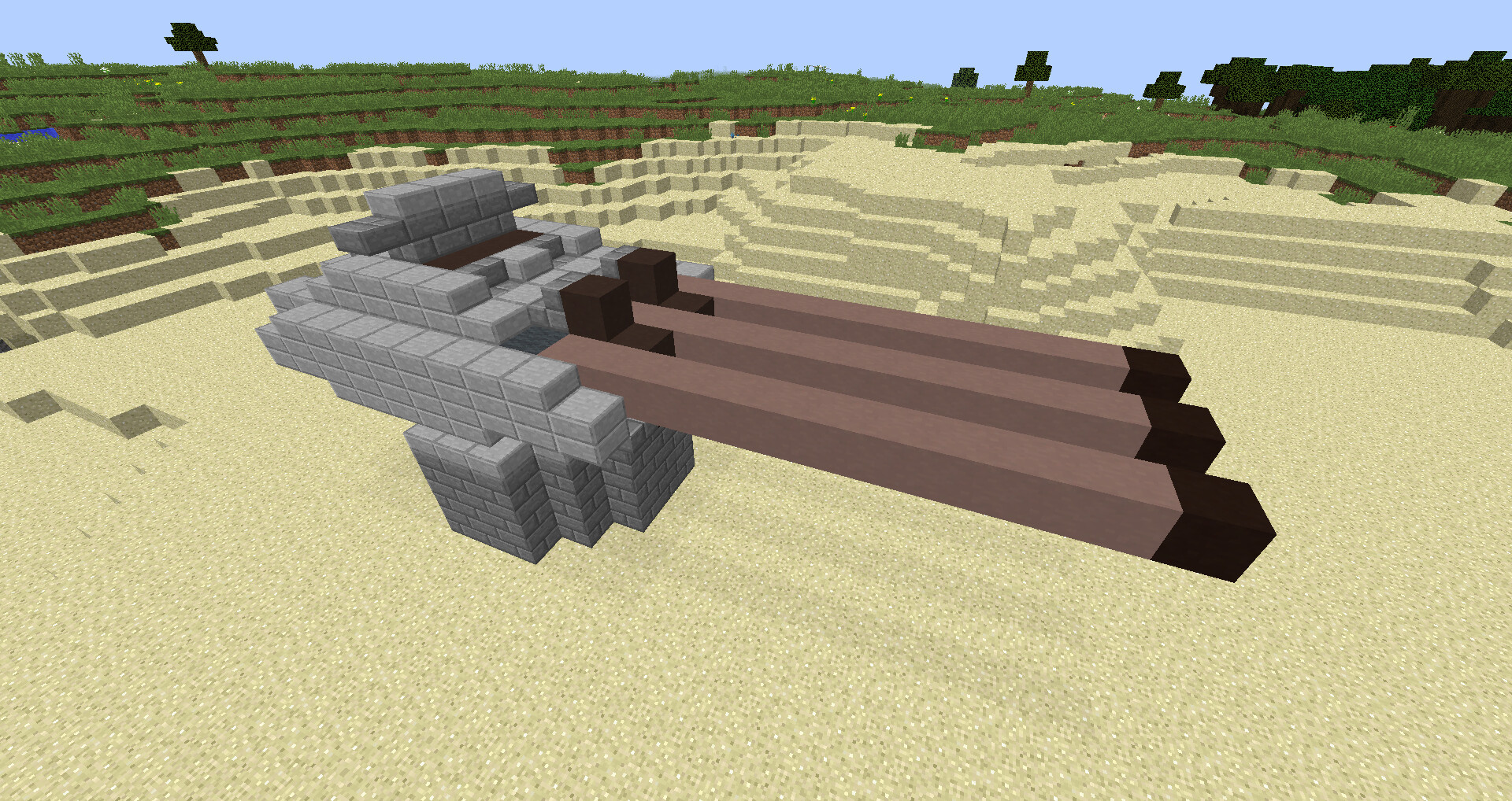 Three-Gun Battleship Turret Minecraft Map
