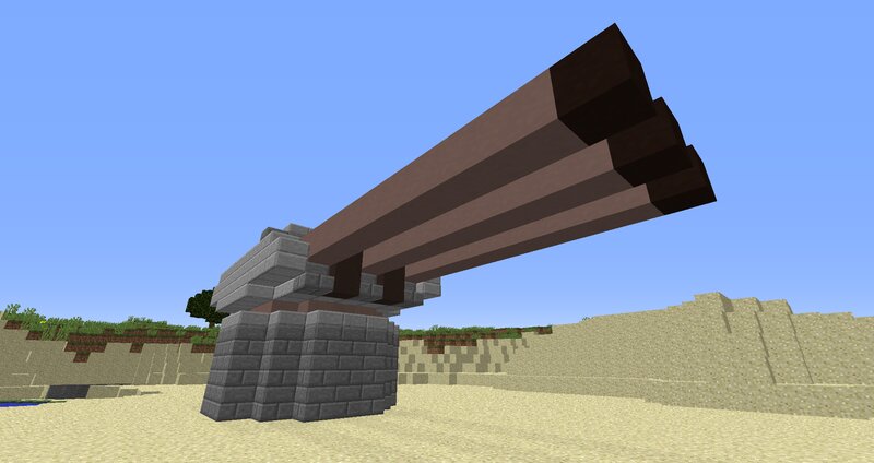 Three-Gun Battleship Turret Minecraft Map