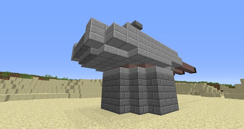 Three-Gun Battleship Turret Minecraft Map