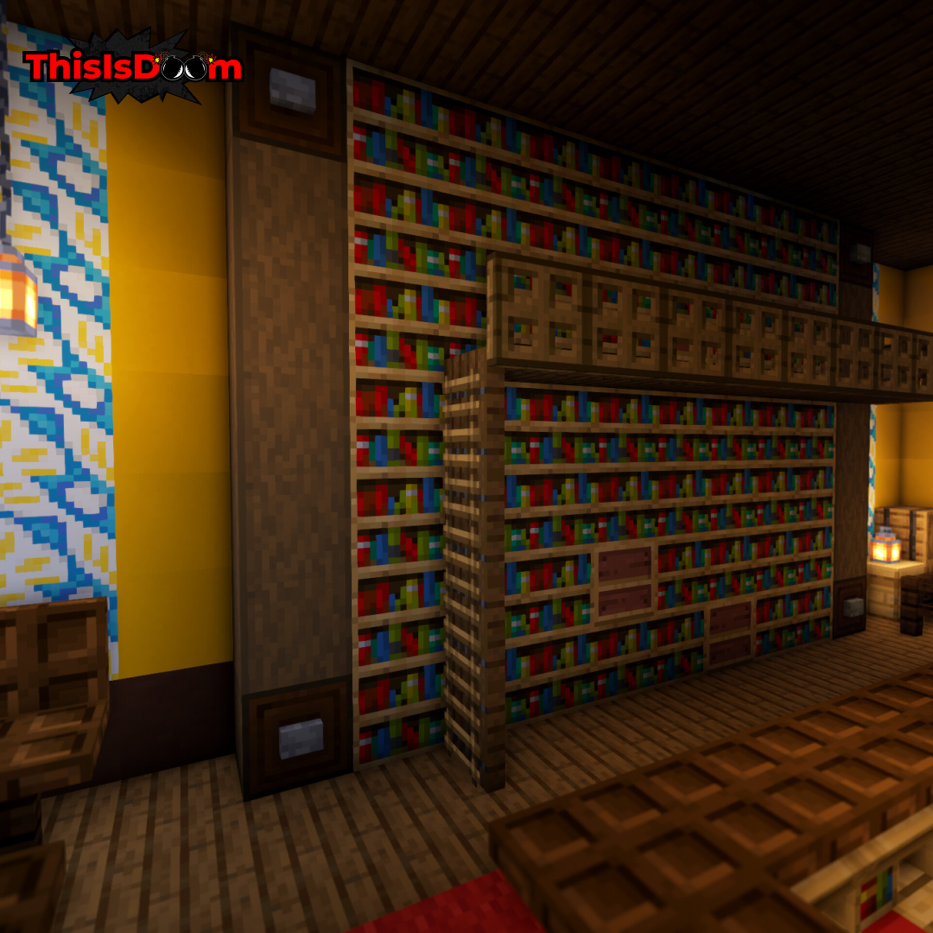 Wild West Library and Interior (Build and Litematic) Minecraft Map
