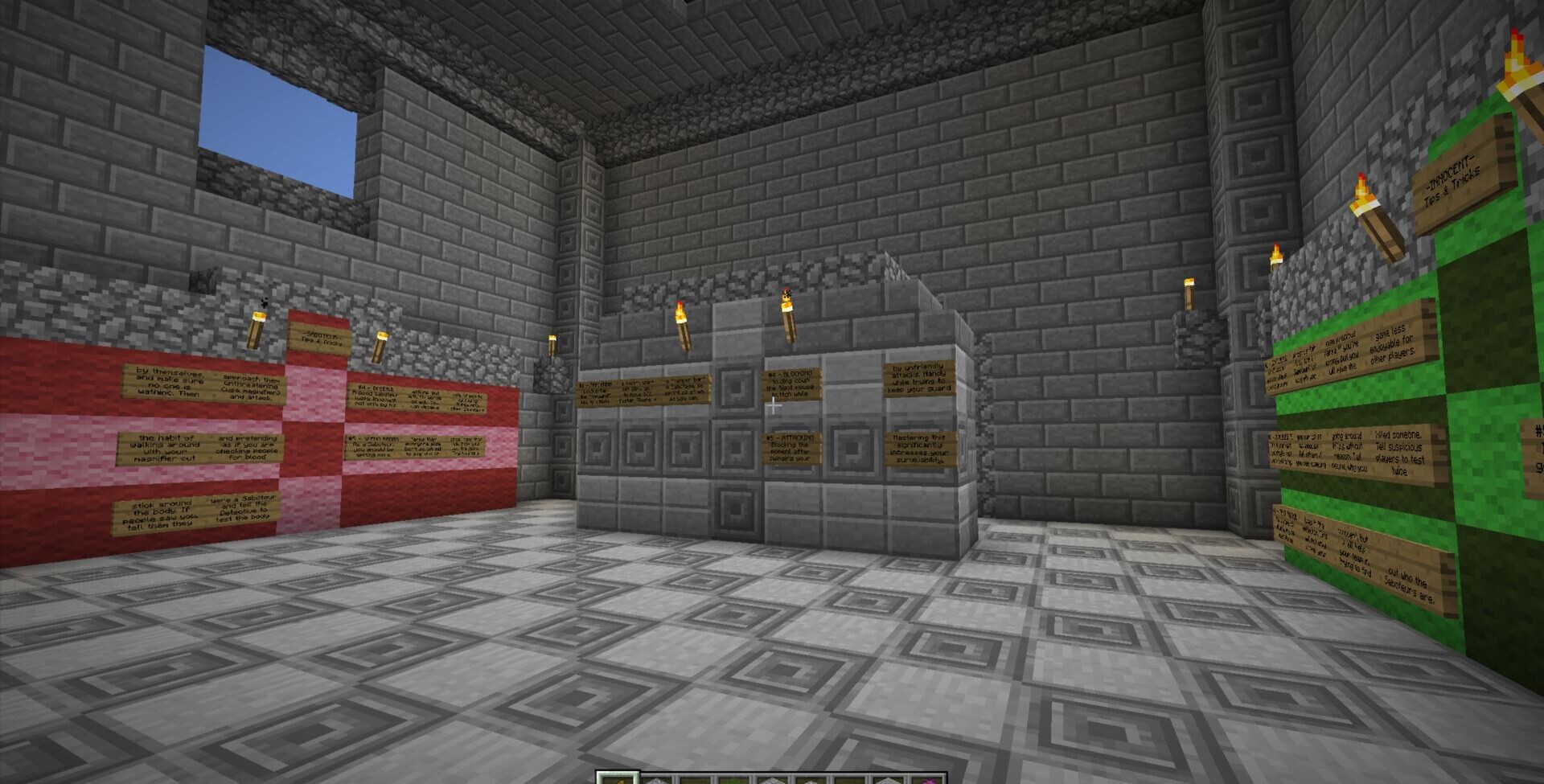 Spawn - MCPVP Sabotage Lobby map - REBUILT Minecraft Map